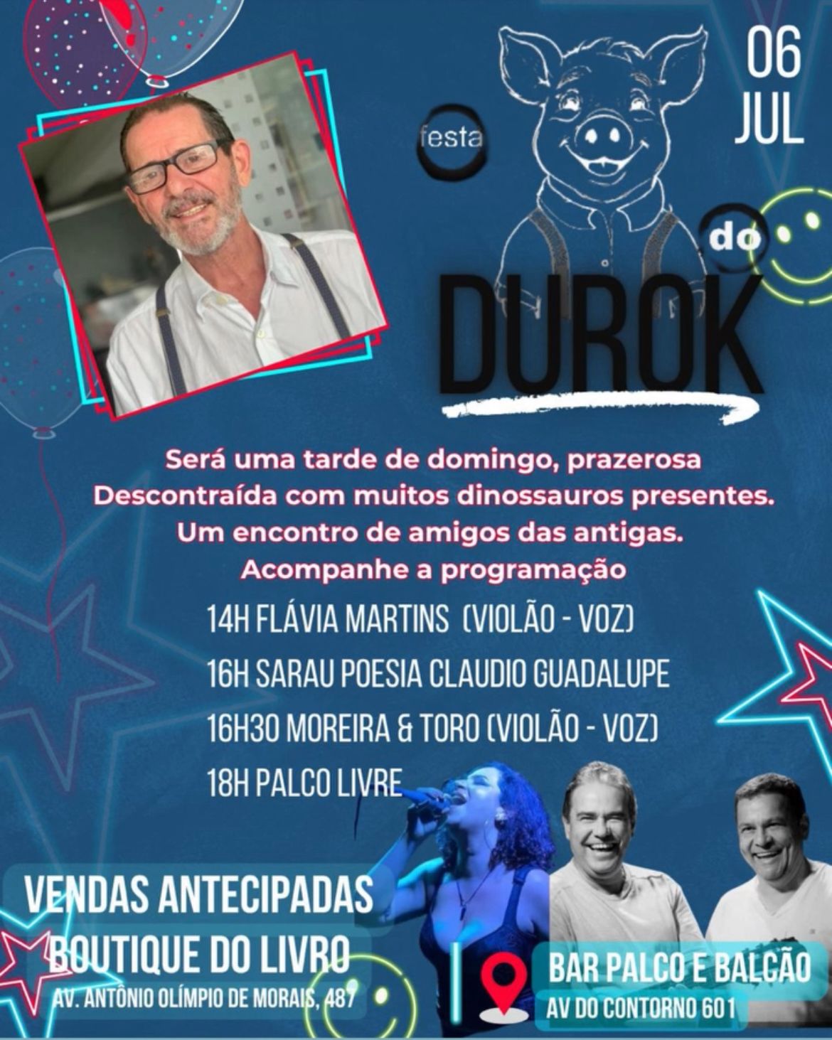 Jornalista promove ‘Festa do Durok’ neste domingo | Portal Agora